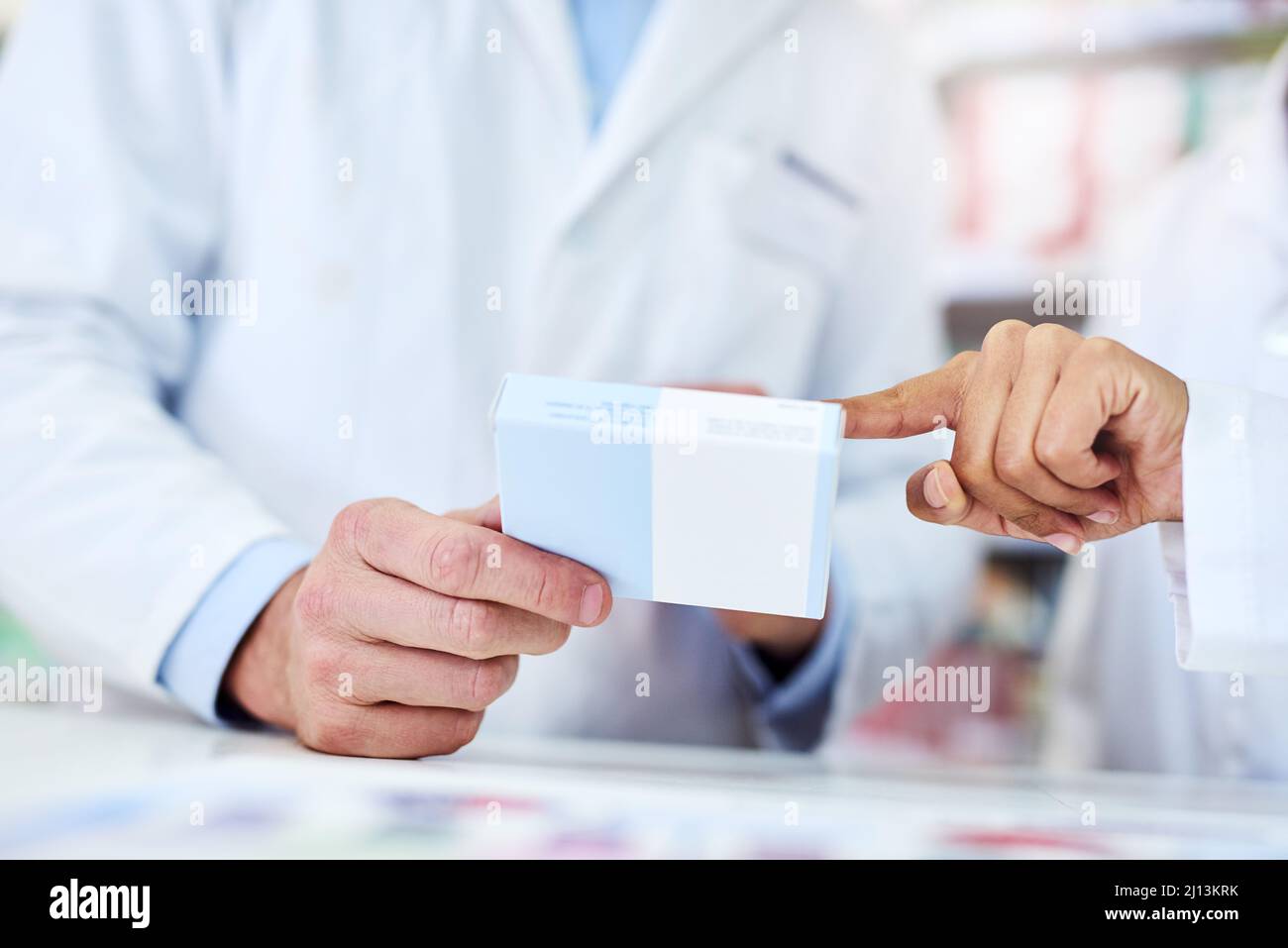 Teamwork makes the treatment work. Cropped shot of a man and woman ...