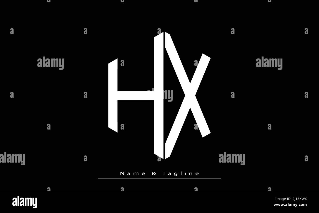 Alphabet letters Initials Monogram logo HX , XH Stock Vector Image & Art - Alamy