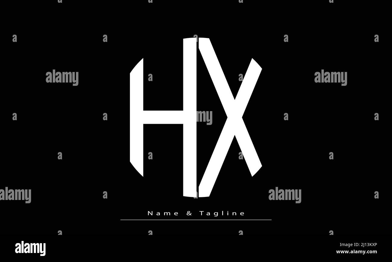 Alphabet letters Initials Monogram logo HX , XH Stock Vector Image ...