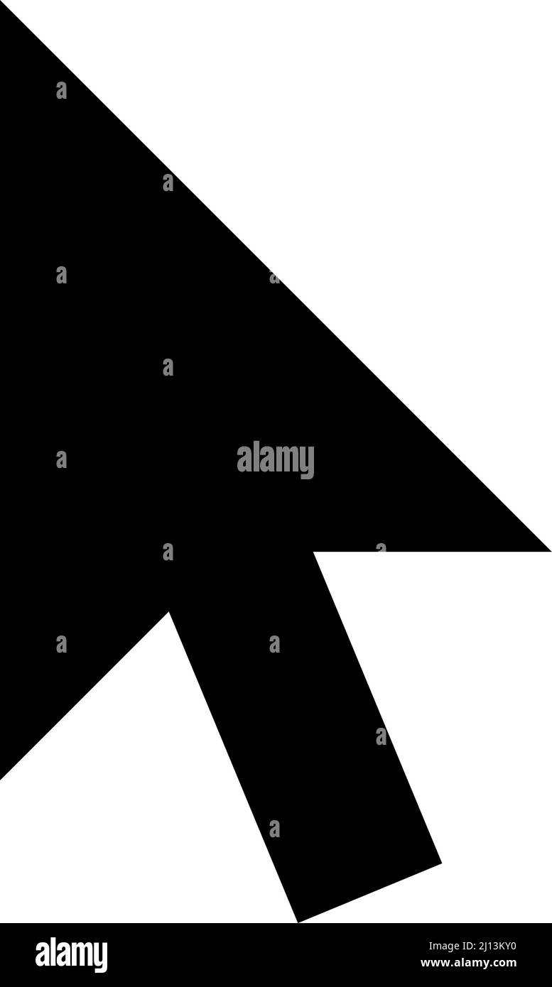 Arrow pointer. Simple black cursor for web and desktop Stock Vector ...