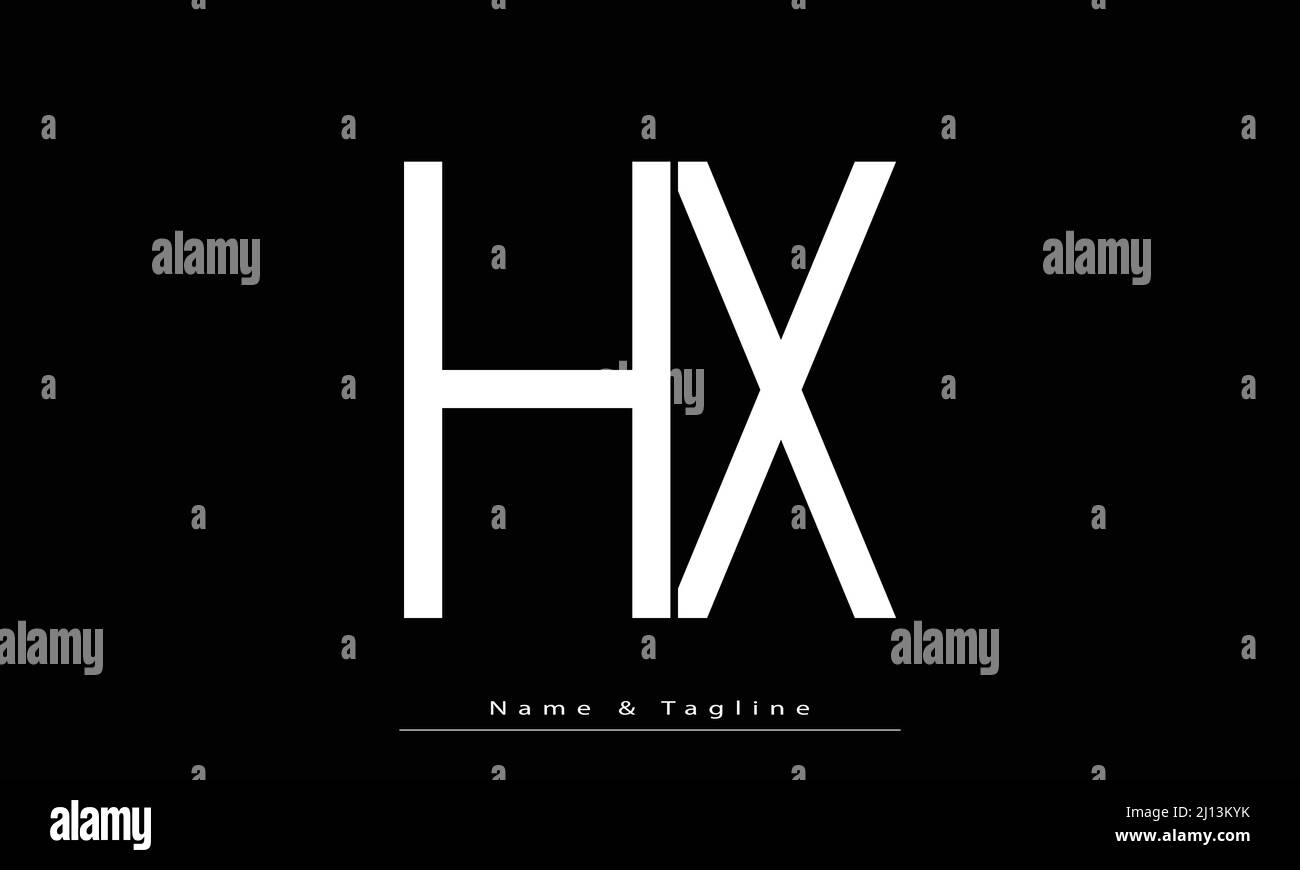 Alphabet letters Initials Monogram logo HX , XH Stock Vector Image ...