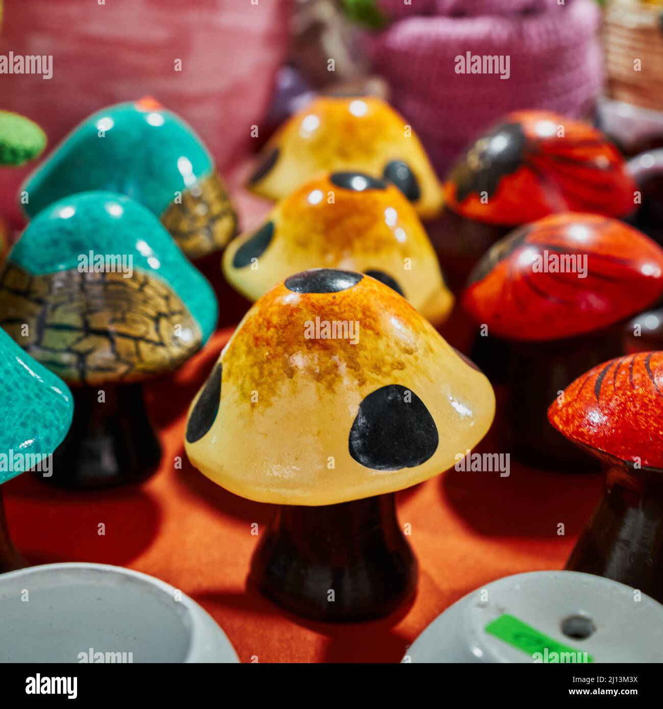 Small colorful decorative porcelain Stock Photo - Alamy