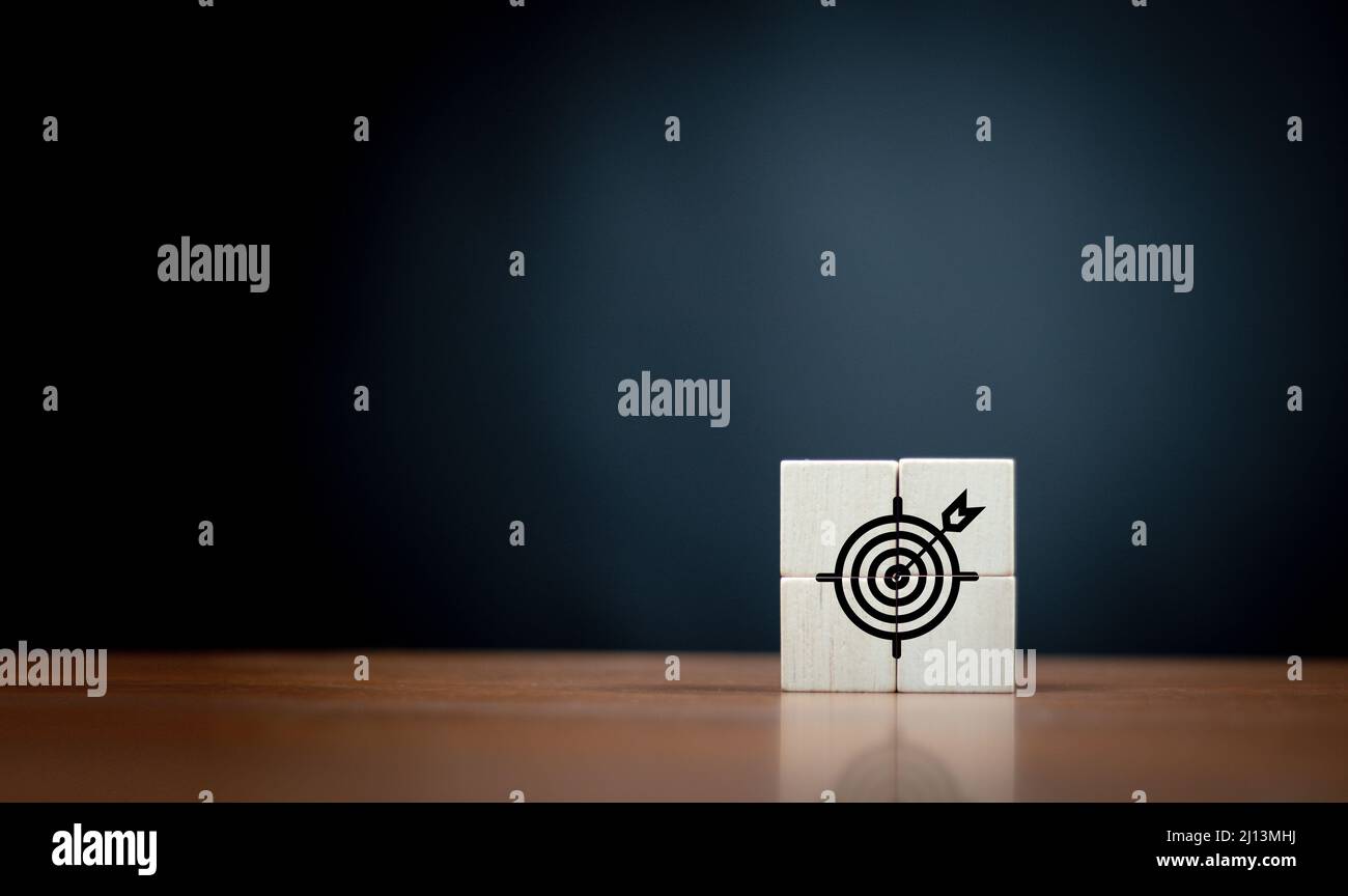 Business goal and success concept. Focus on a goal and achieve ...