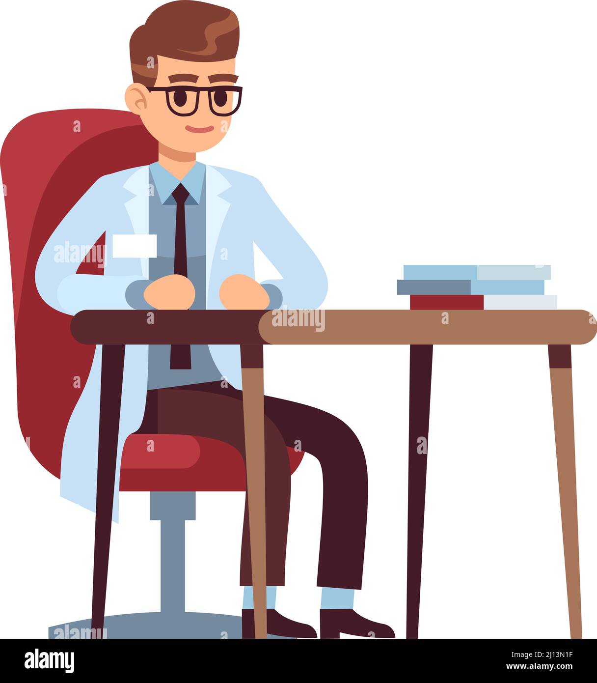 Desk doctor illustration hi-res stock photography and images - Alamy