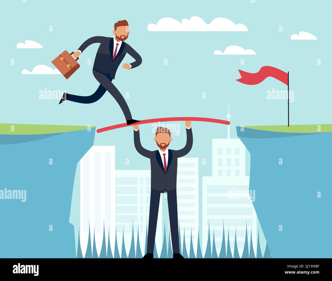 Colleague help Stock Vector Images - Alamy
