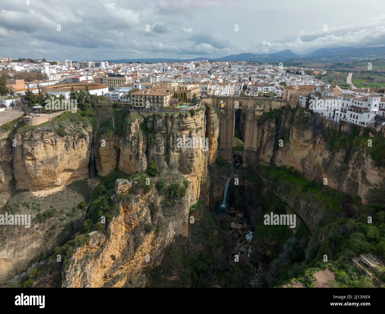 Aerial view monumental city ronda hi-res stock photography and images ...