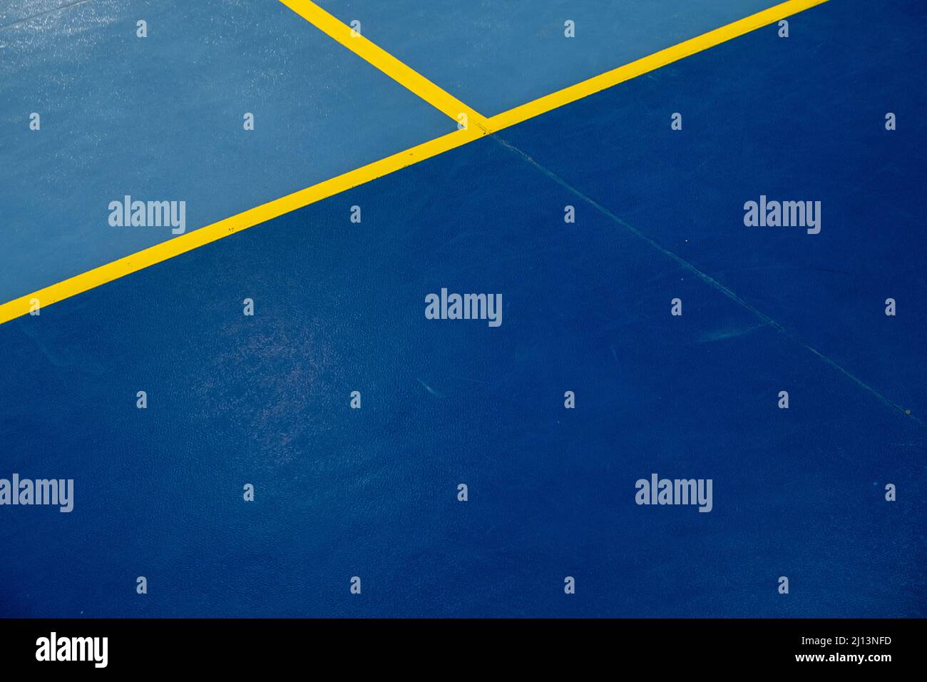 Multi-sports court, lines painted on the ground Stock Photo - Alamy