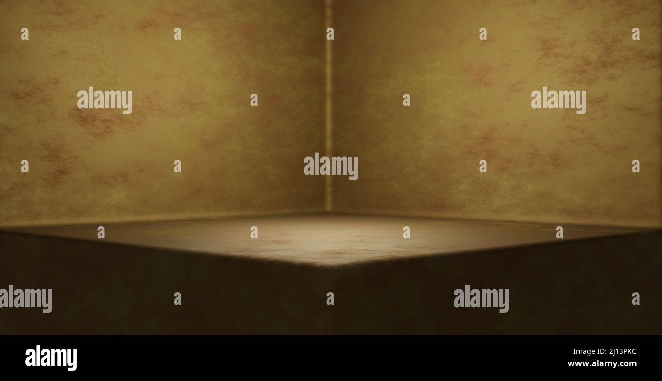 Grungy Stage Platform Dimmed Light Lime Green Abstract Display ...