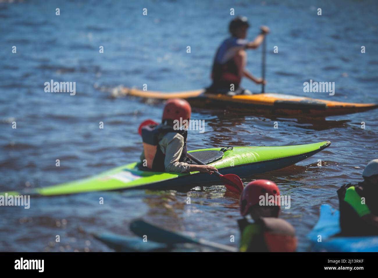 Kids learn canoe hi-res stock photography and images - Alamy