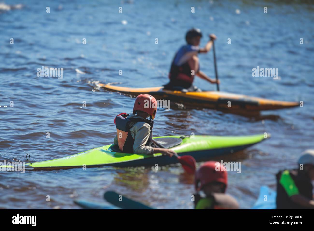 Kids learn canoe hi-res stock photography and images - Alamy