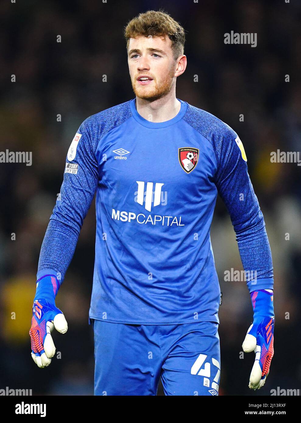 File photo dated 15-03-2022 of Bournemouth goalkeeper Mark Travers who ...