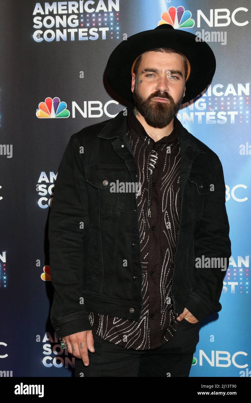 LOS ANGELES - MAR 21: Hueston at the American Song Contest Live Show ...