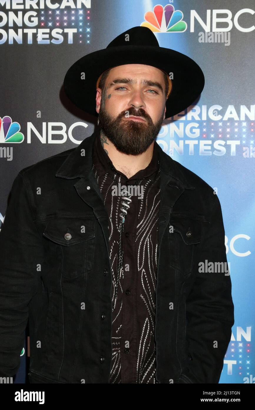 LOS ANGELES - MAR 21: Hueston at the American Song Contest Live Show ...