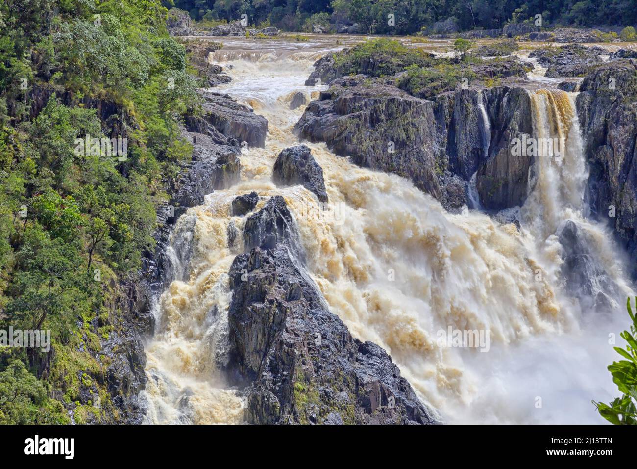 Power of Barron Falls in Queensland Stock Photo - Alamy