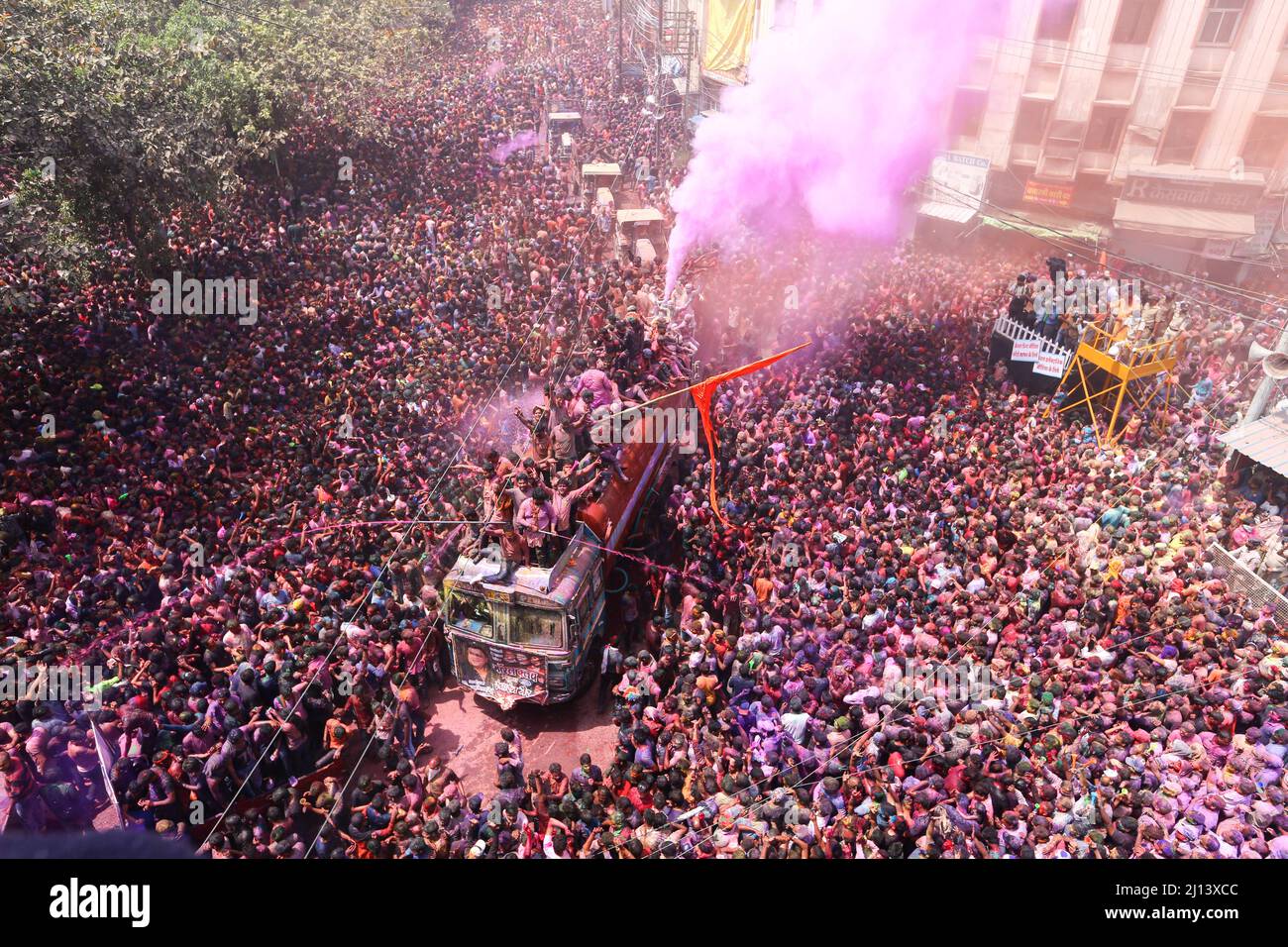 Indore, India. 22nd Mar, 2022. (EDITORS NOTE: Image taken with drone ...