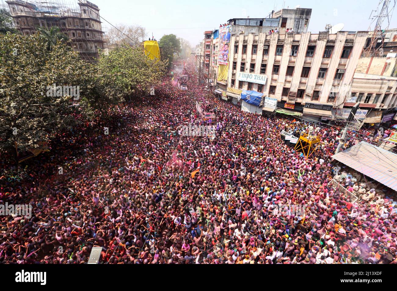 Indore, India. 22nd Mar, 2022. (EDITORS NOTE: Image taken with drone ...