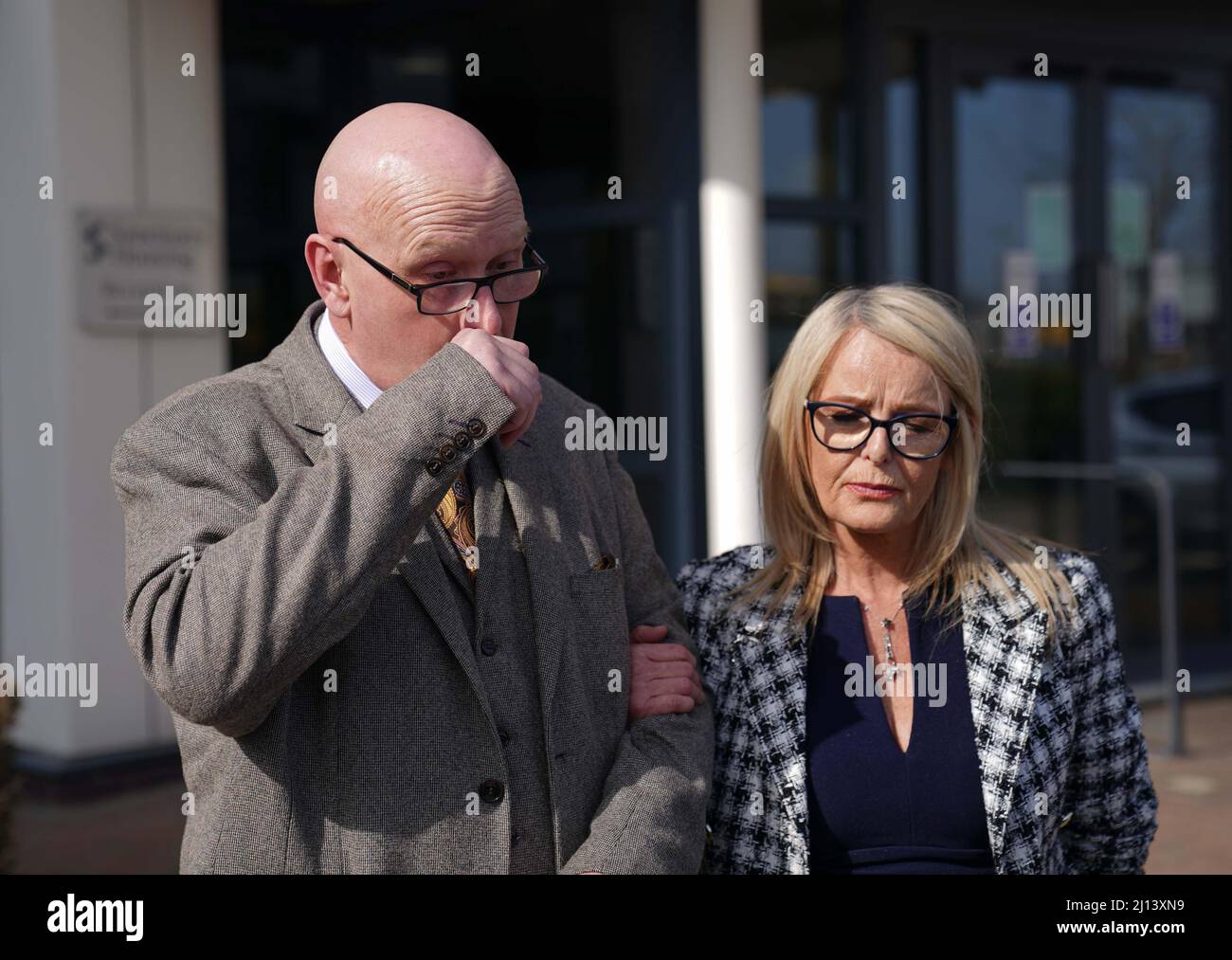 Corrie McKeague's father Martin outside Suffolk Coroner's Court ...