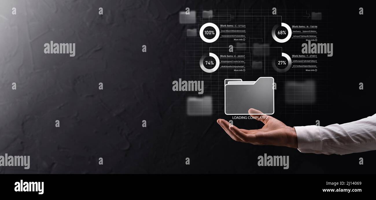 Business Developer Hand Using Board Framework On Virtual Modern