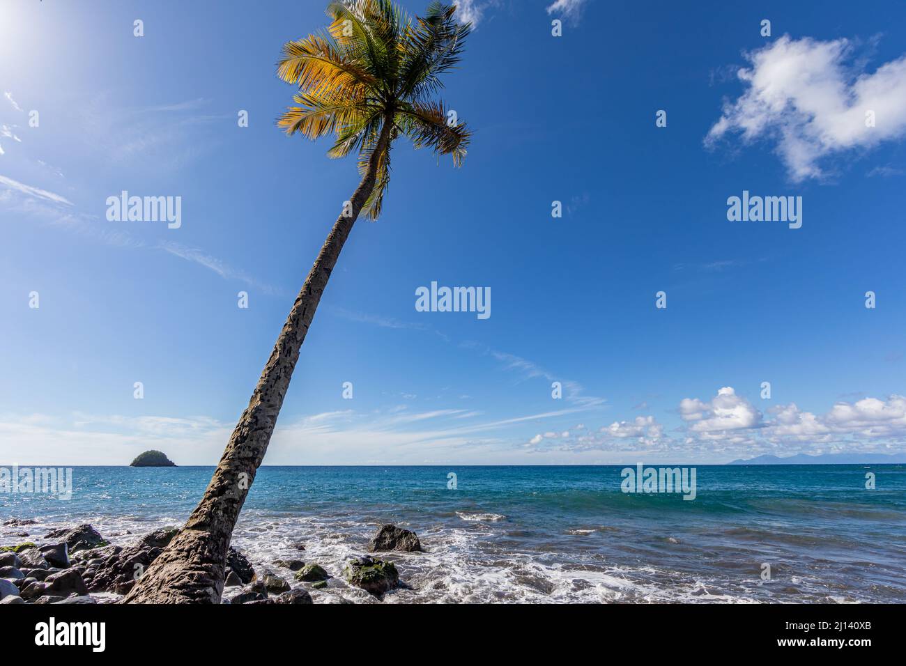 Anse Couleuvre beach - Le Precheur, Martinique French Antilles Stock ...