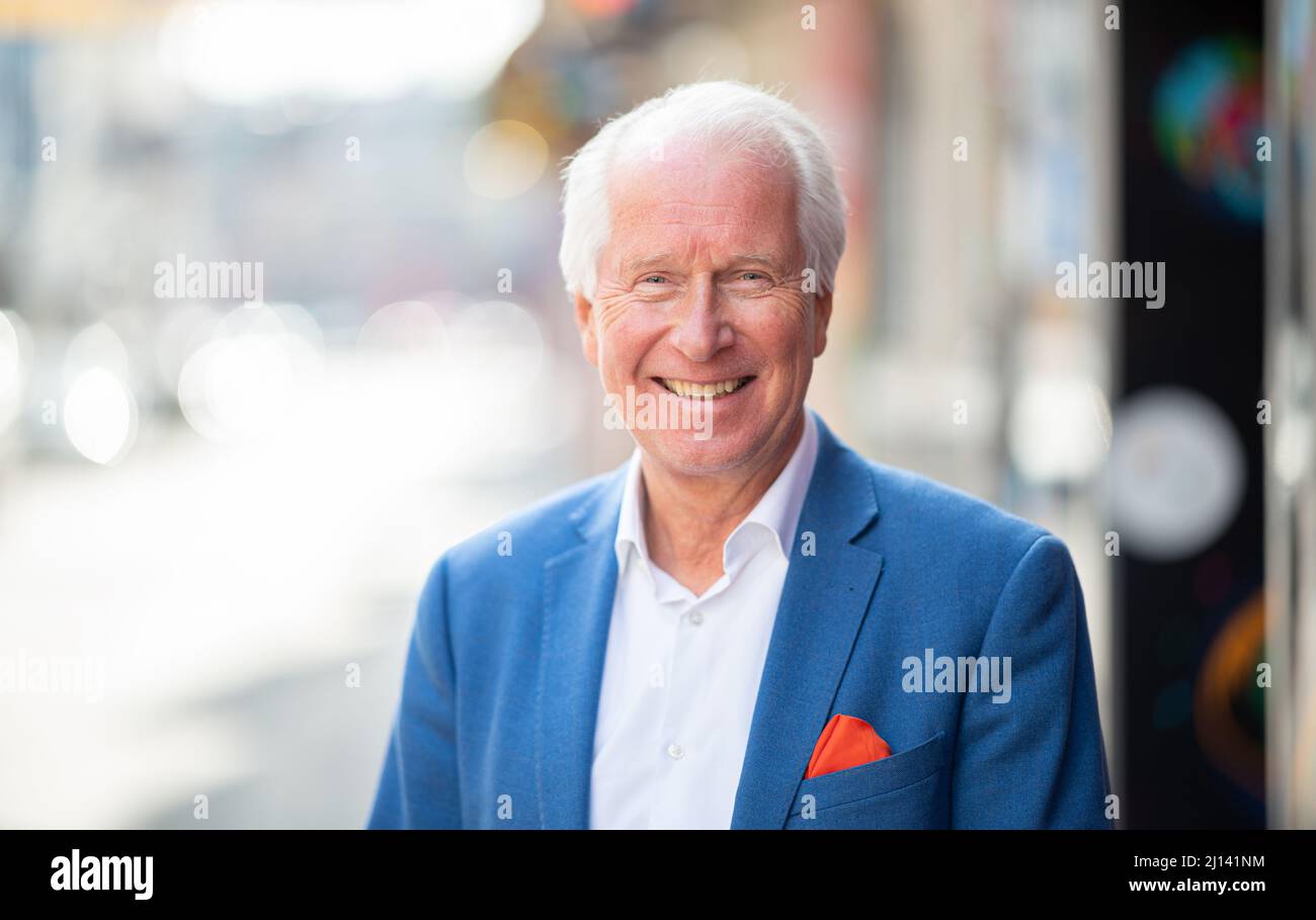 22 March 2022, Hamburg: Michael Conrad, President of Dehoga Hamburg ...