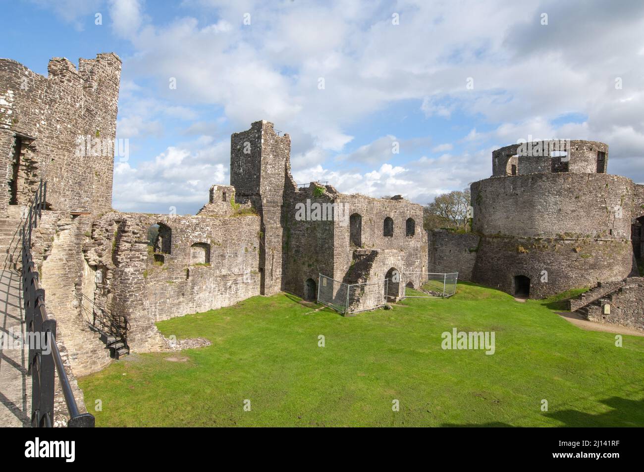 Interior of Dinefwr Castle, Llandeilo, Carmarthenshire, Wales, UK Stock ...