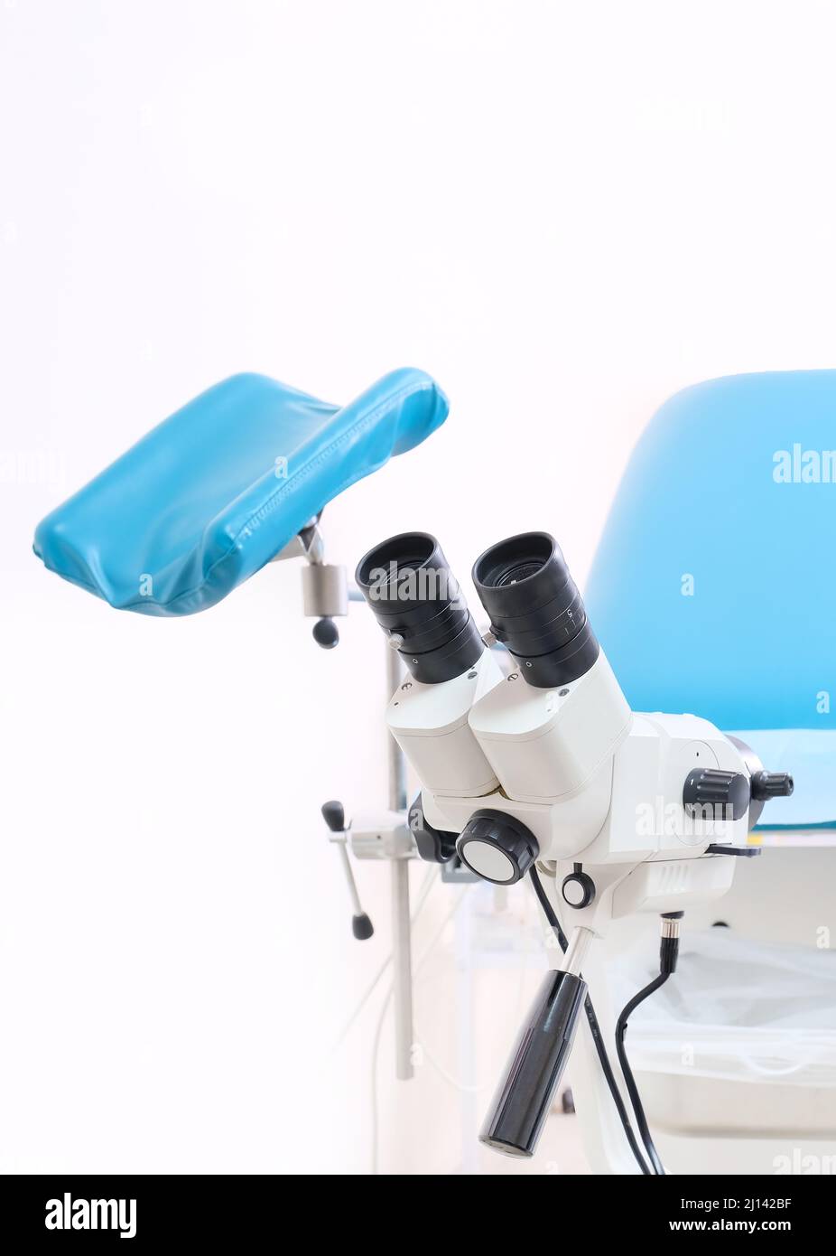 Gynecological room in clinic with chair and equipment, tools for ...