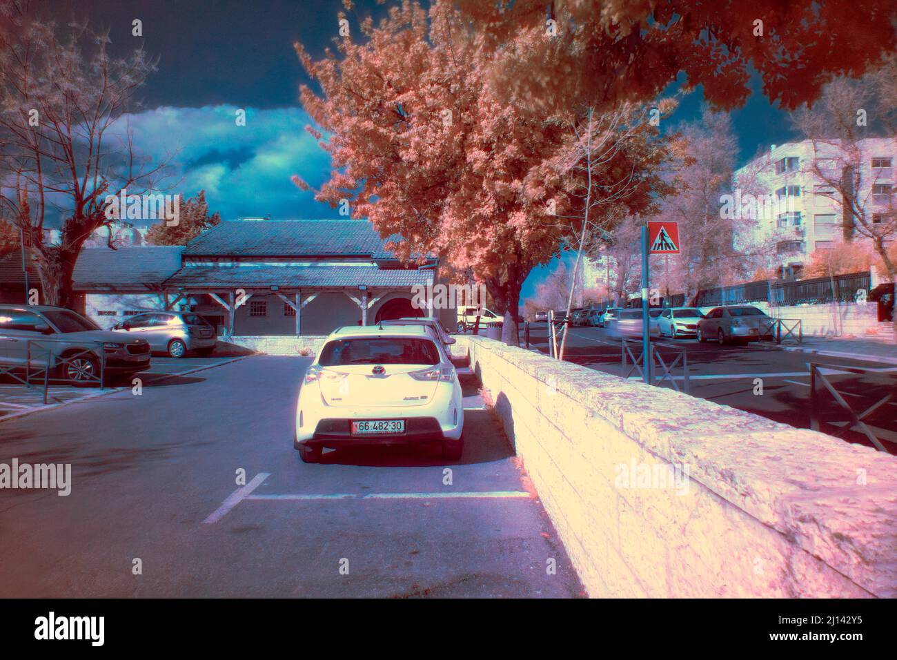 Infrared panorama Beautiful Stock Photo - Alamy