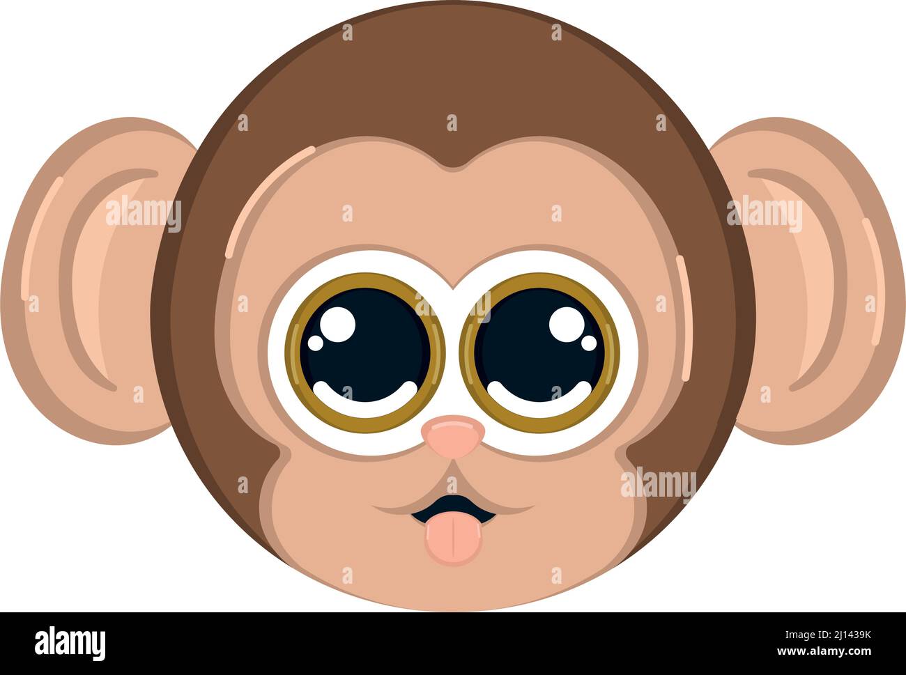Isolated cute monkey animal avatar Vector Stock Vector Image & Art - Alamy