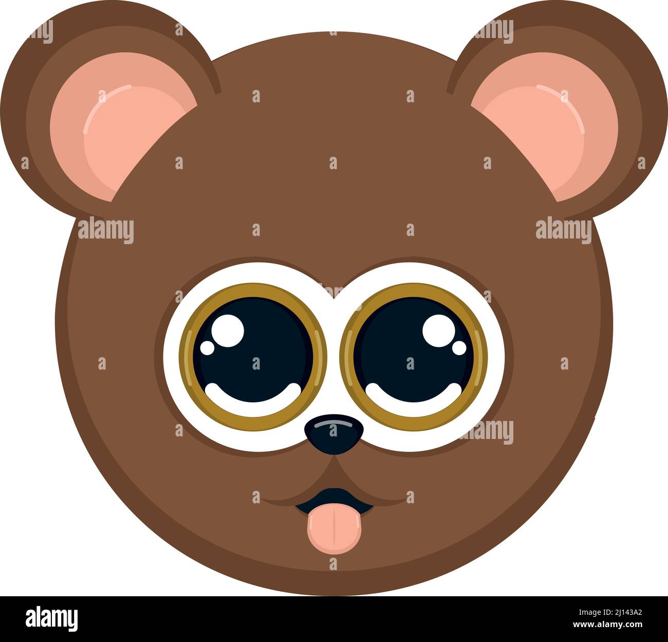 Isolated cute bear animal avatar Vector Stock Vector Image & Art - Alamy