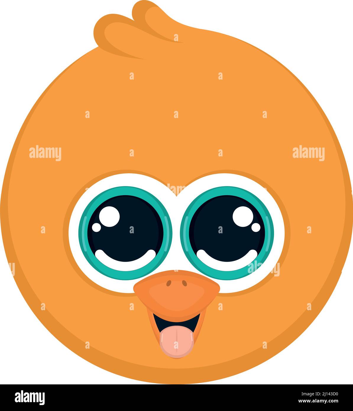 Isolated cute chicken animal avatar Vector Stock Vector Image & Art - Alamy
