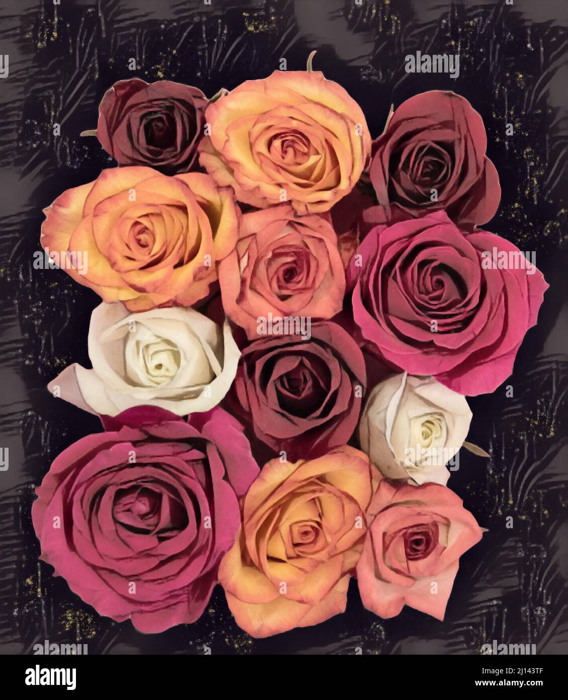 Dark red flower heads hi-res stock photography and images - Alamy