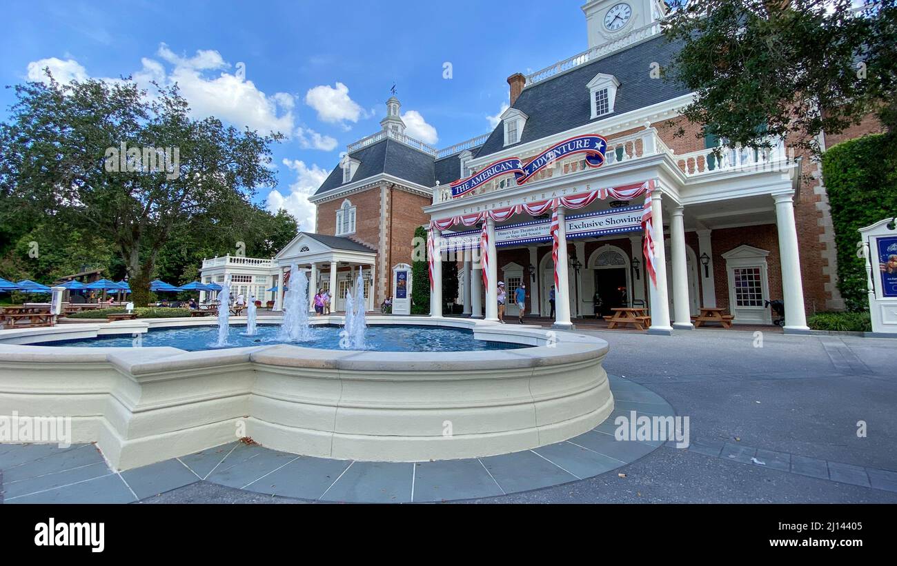 Orlando, FL USA- August 3, 2020: The American Adventure Pavillion at ...