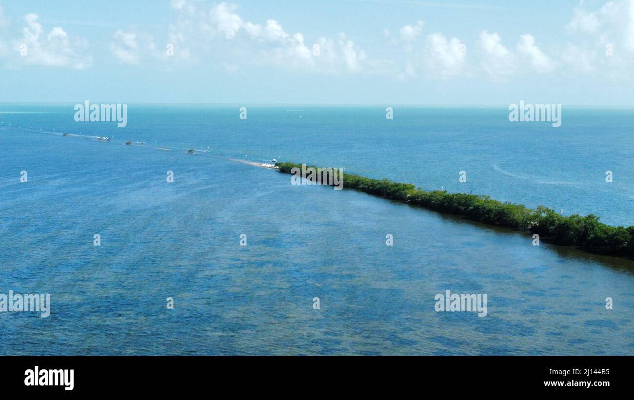 Aerial view of Florida's southwest marina in the United States Stock ...
