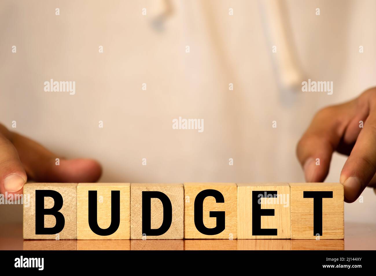 BUDGET word made with building blocks, business concept Stock Photo - Alamy
