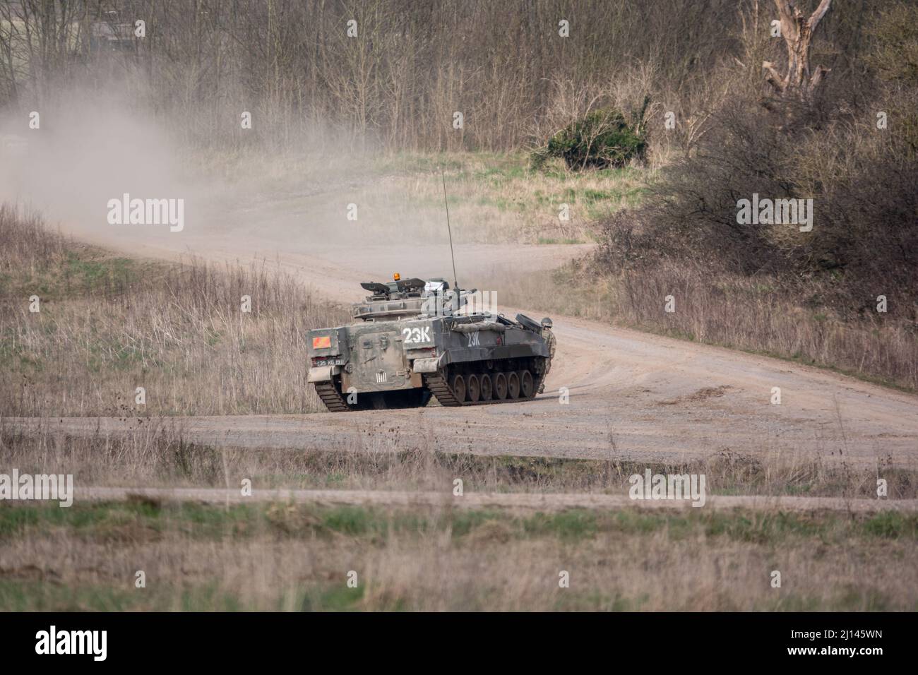 British army Warrior FV510 light infantry fighting vehicle tank in ...