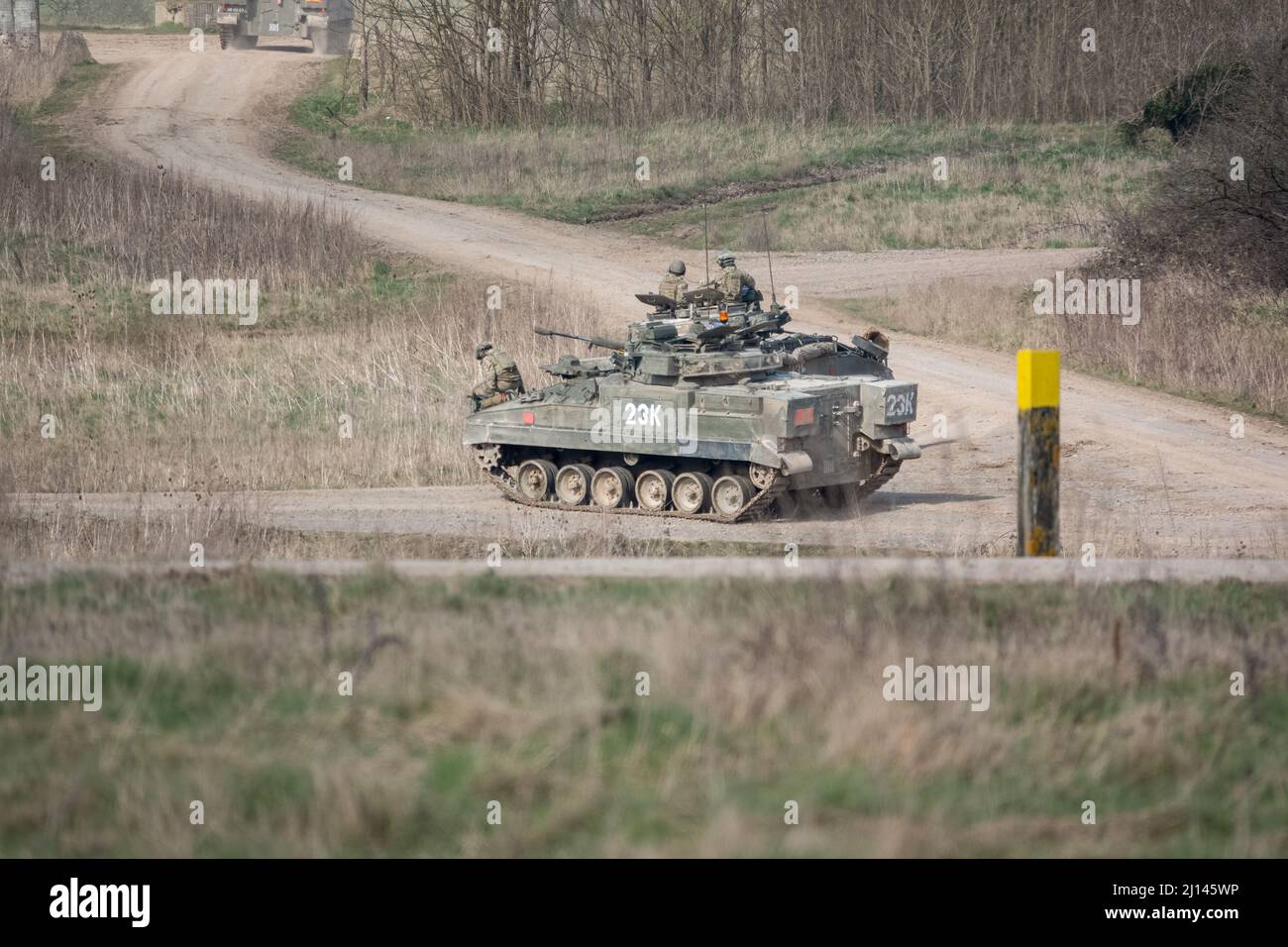 British army Warrior FV510 light infantry fighting vehicle tank in ...