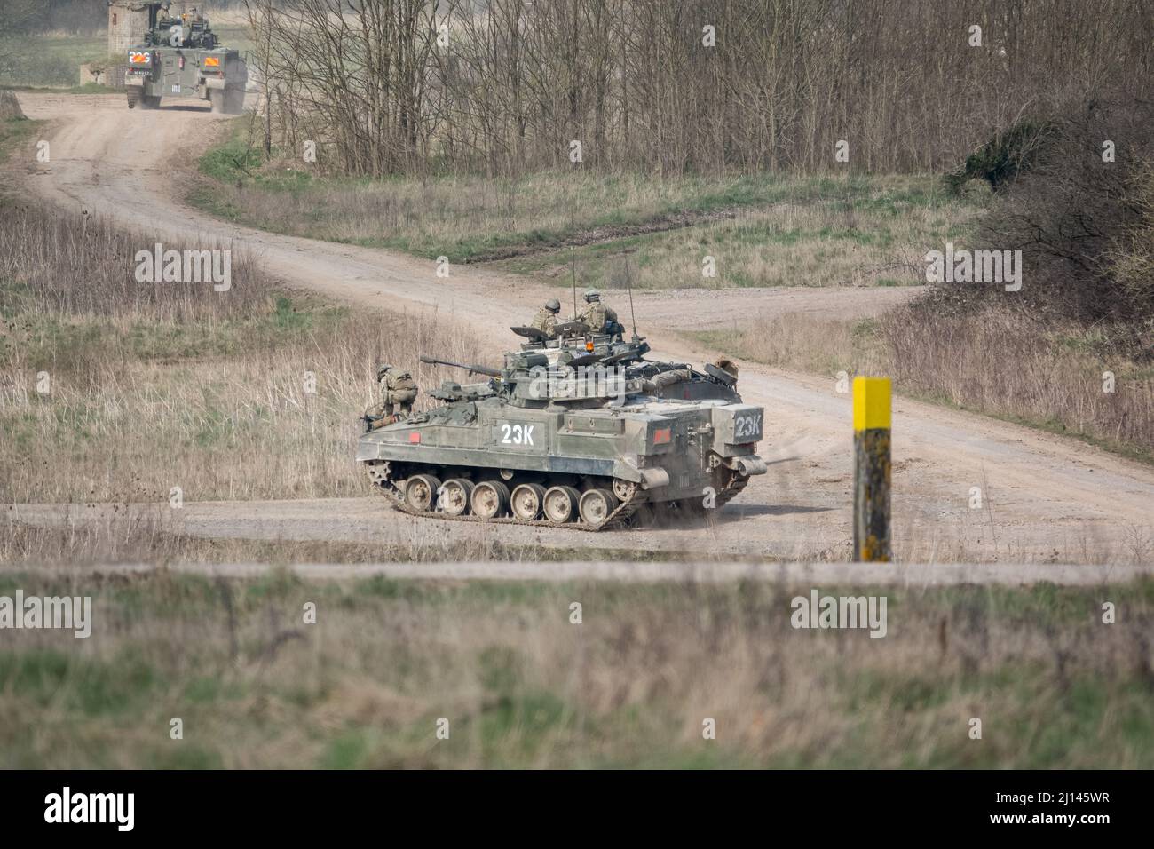 British army Warrior FV510 light infantry fighting vehicle tank in ...