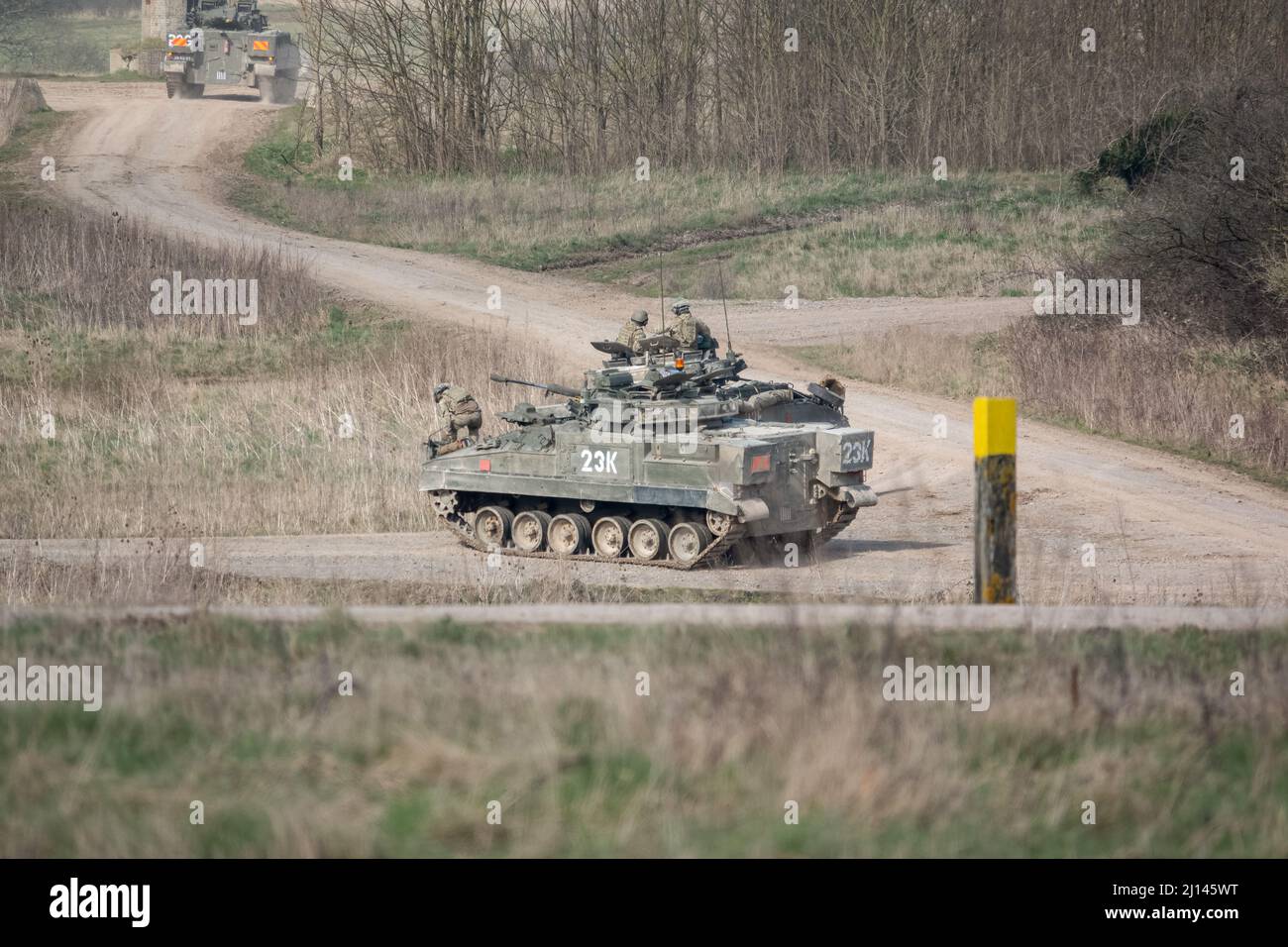 British army Warrior FV510 light infantry fighting vehicle tank in ...