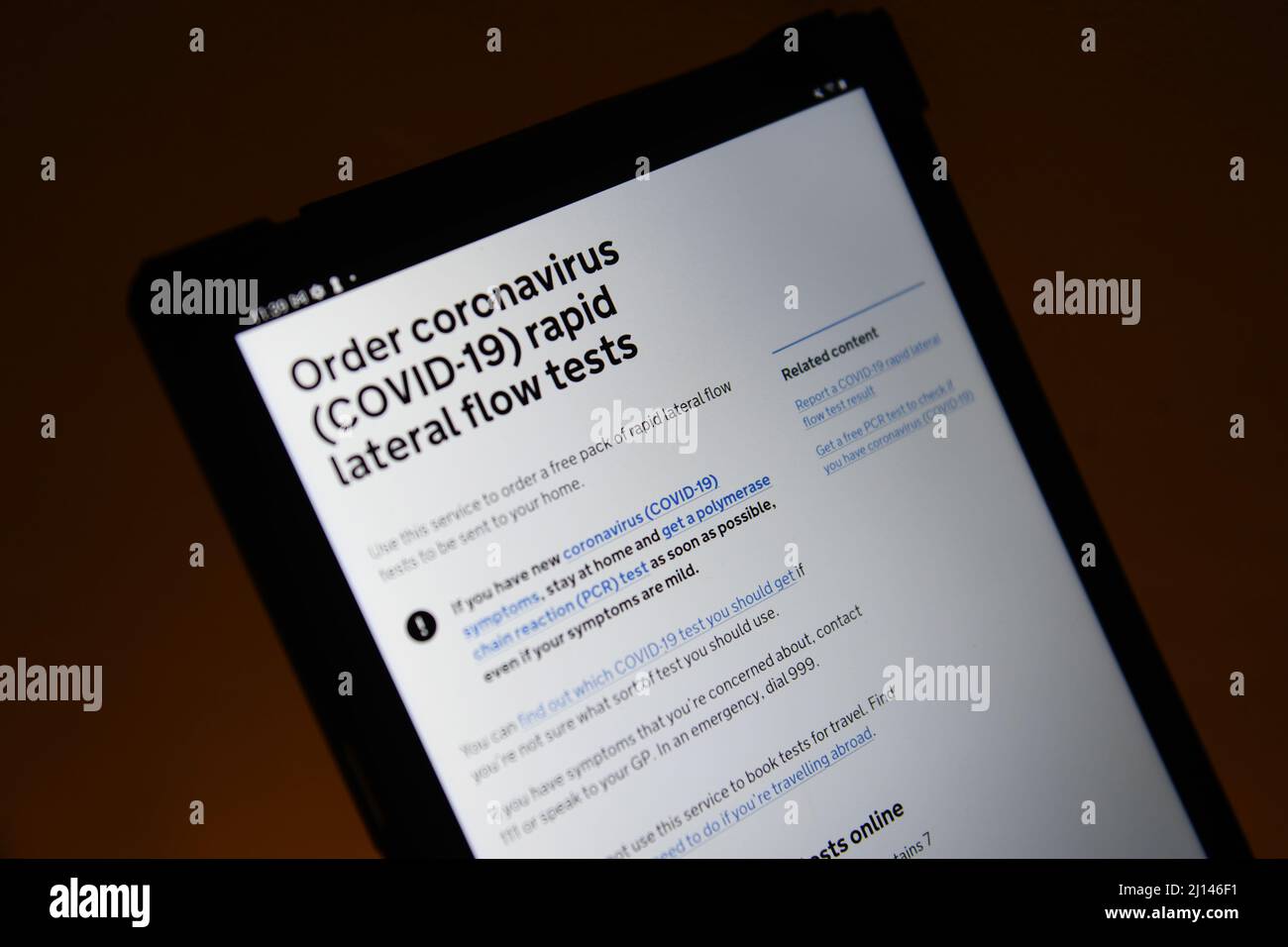 Order coronavirus covid 19 rapid lateral flow tests hi-res stock ...