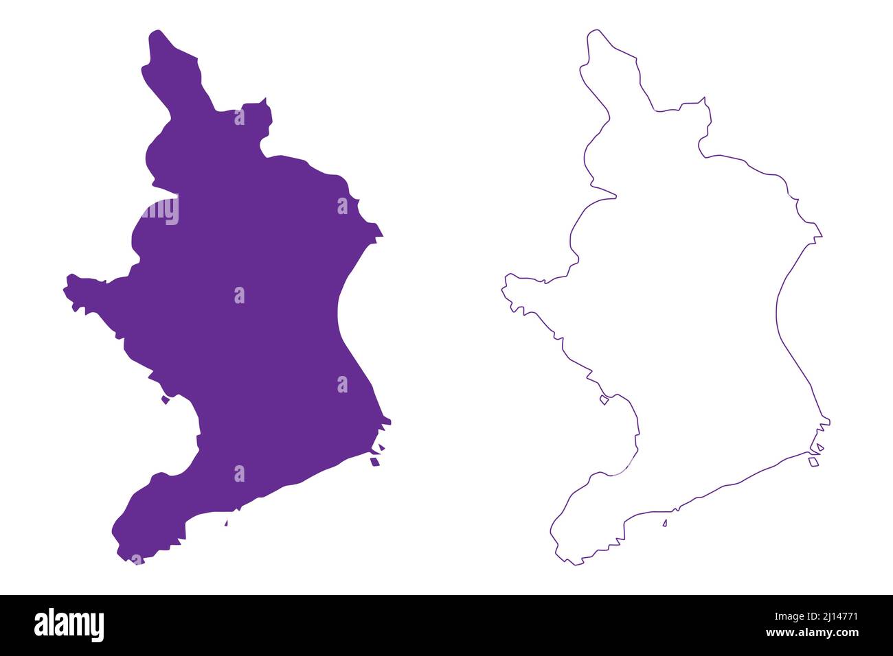 Okinoshima island (Japan, East Asia, Japanese archipelago) map vector ...