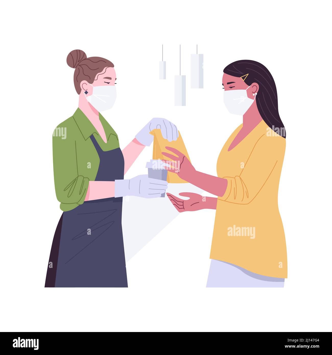 Make an order isolated cartoon vector illustrations Stock Vector Image ...