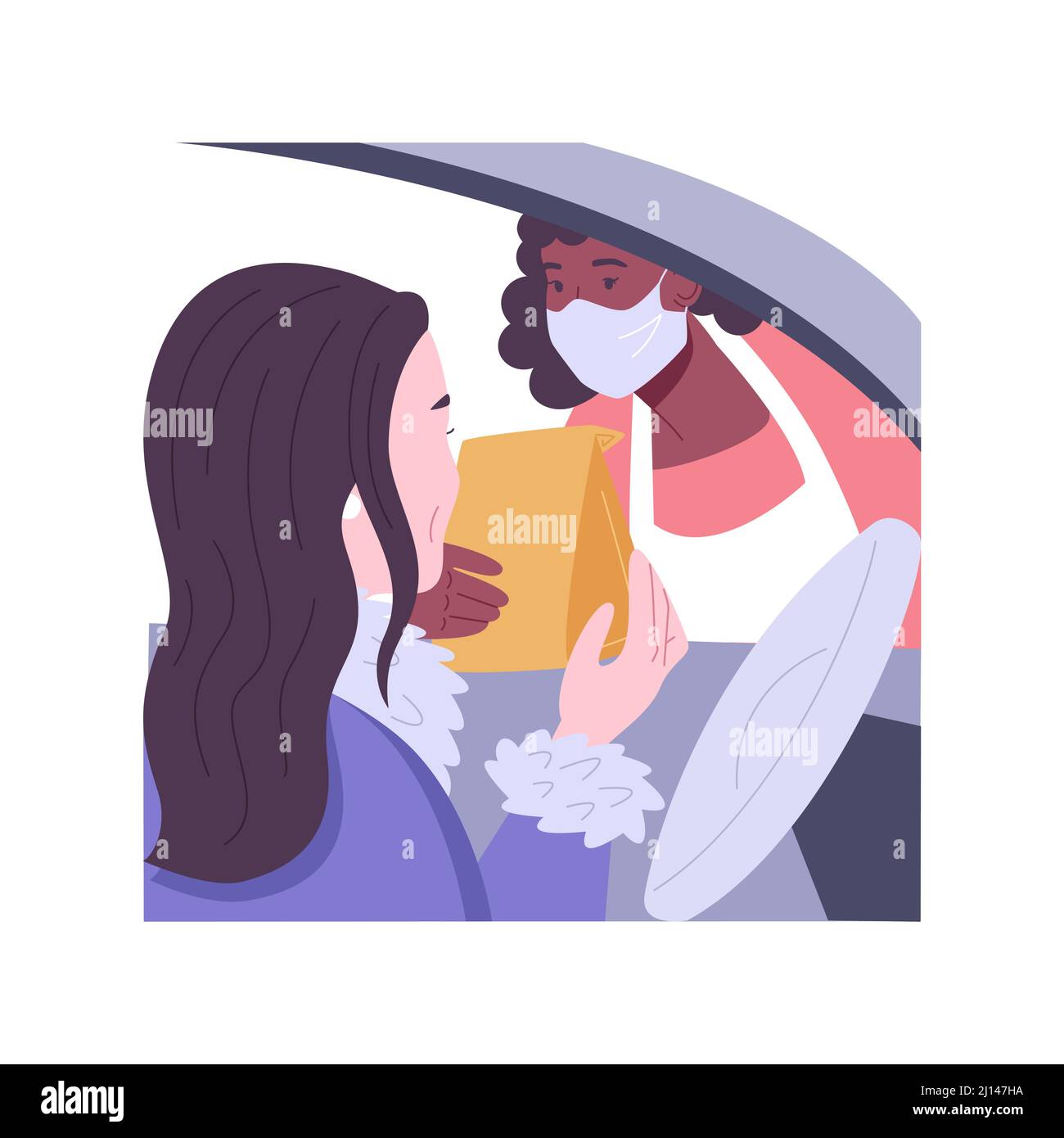 Getting order isolated cartoon vector illustrations Stock Vector Image ...