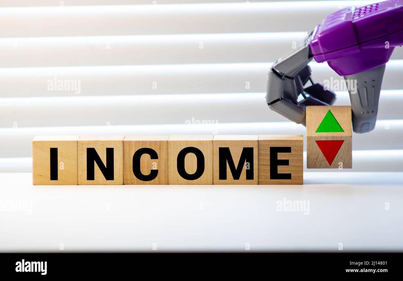 Innovation word wood block on table for business concept. wood block ...