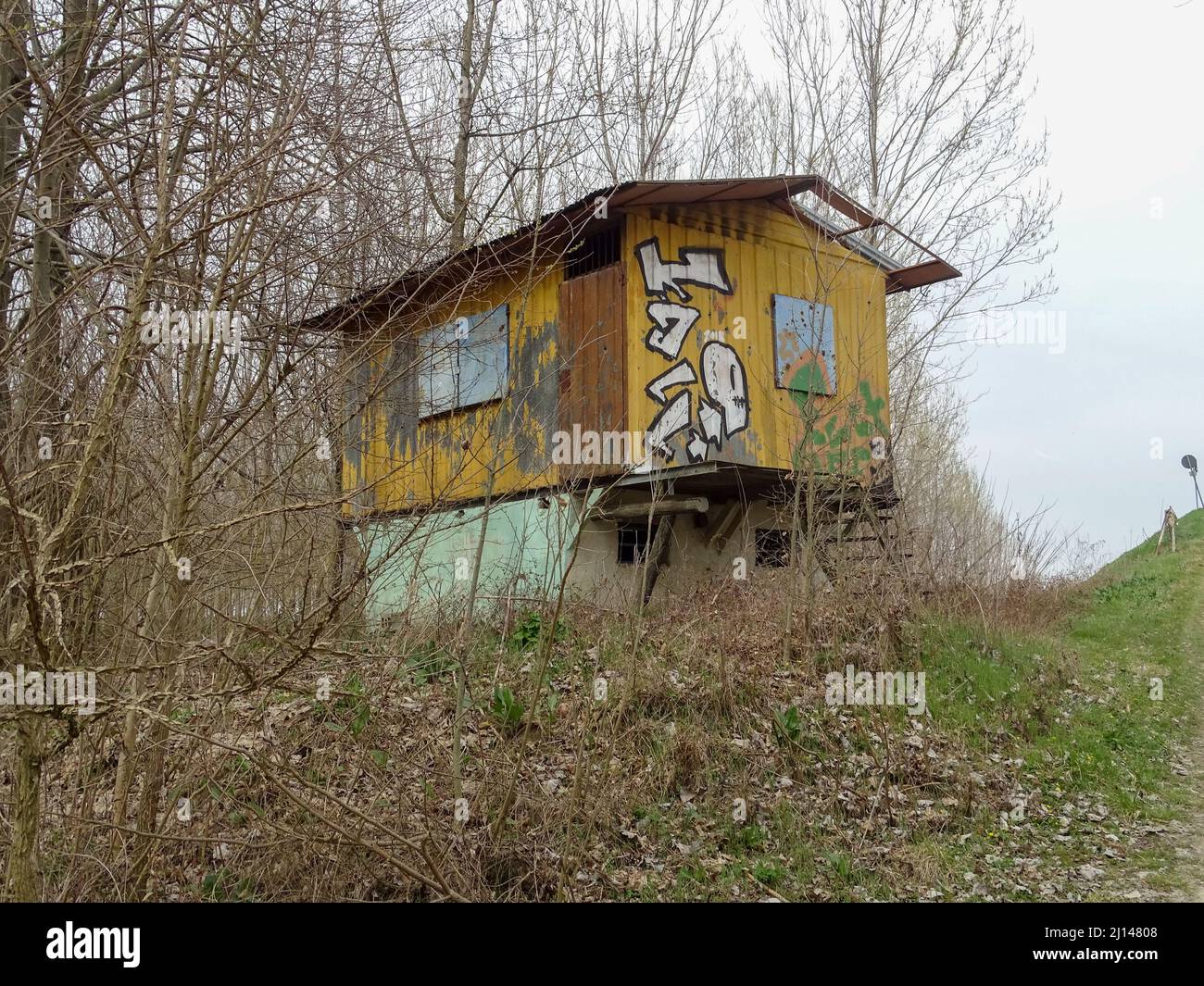 La Garzaia natural reserve park at Pomponesco Mantua Italy Stock Photo ...