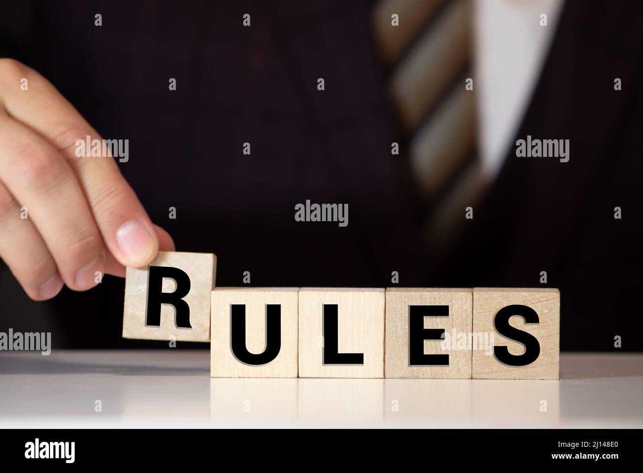 House Rules - block letters with red home house icon with white ...