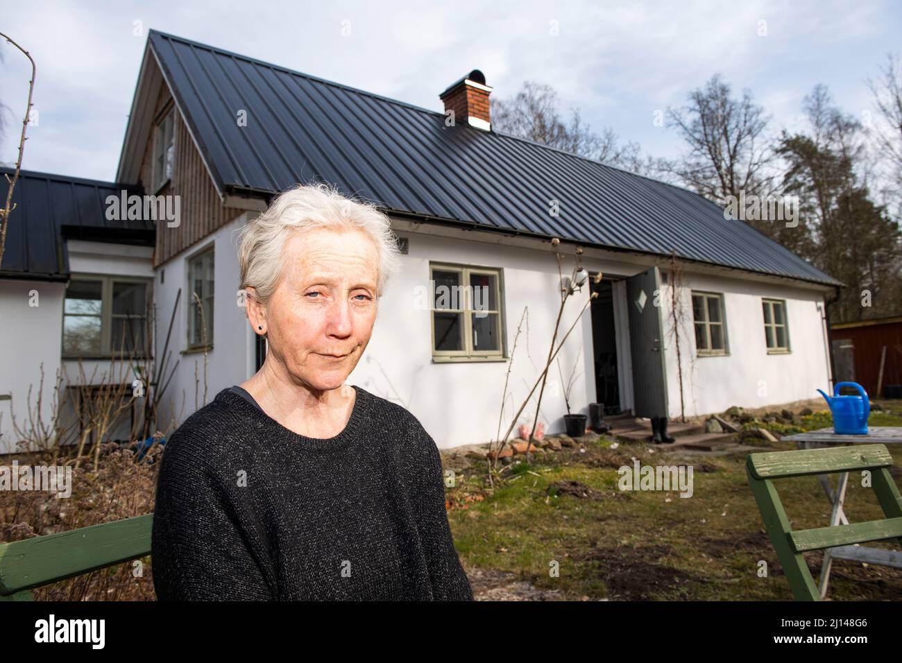 Childrens' books author and artist Eva Lindstrom is photographed in ...