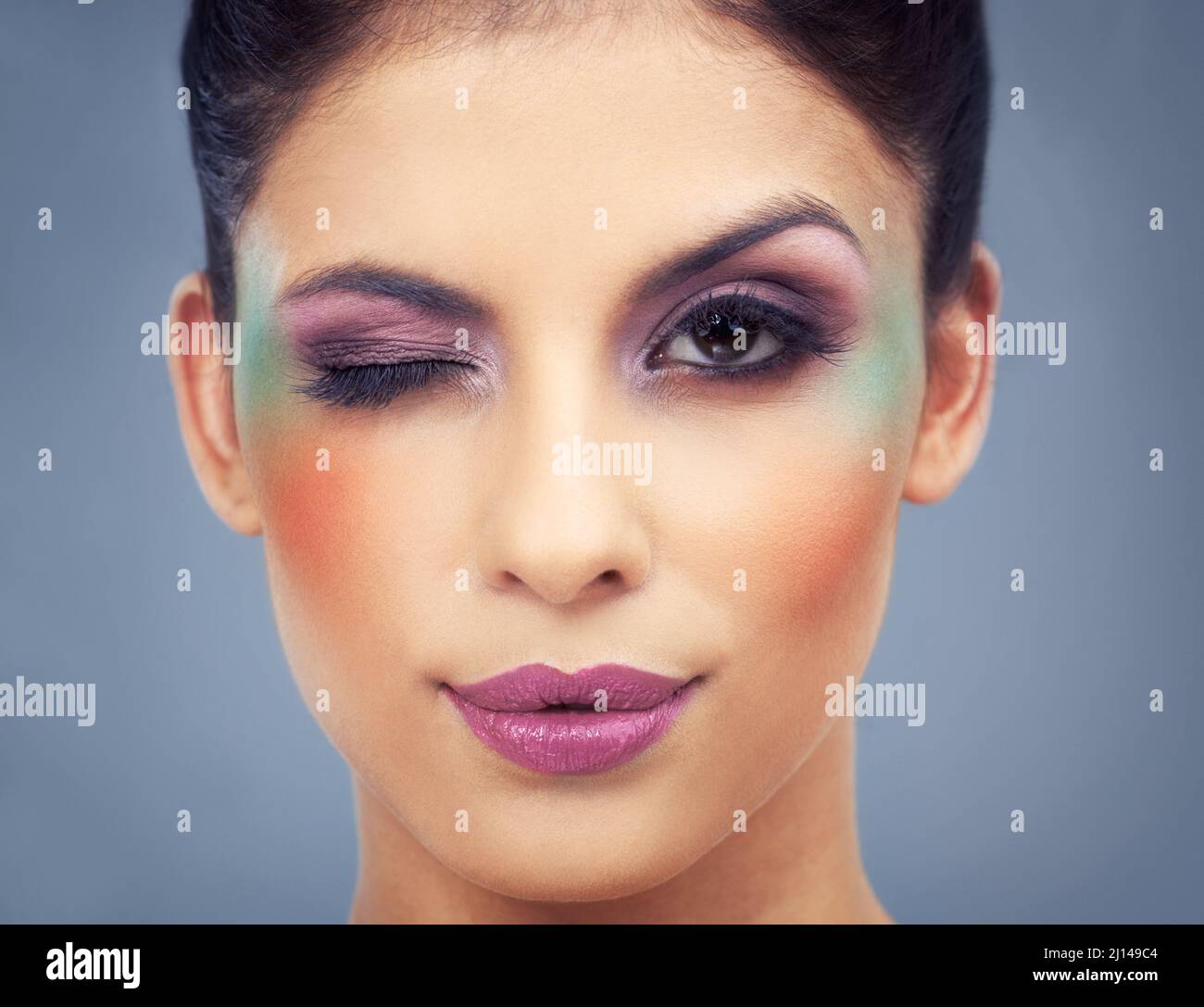 Full face of makeup hi-res stock photography and images - Alamy
