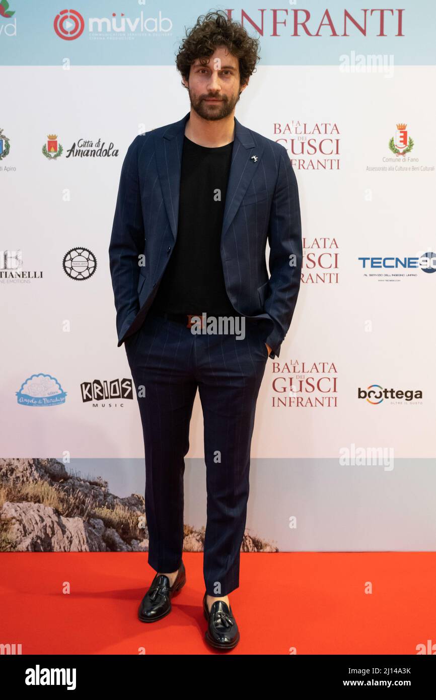 Roma, Italia. 22nd Mar, 2022. Simone Riccioni durante Il Red Carpet per ...
