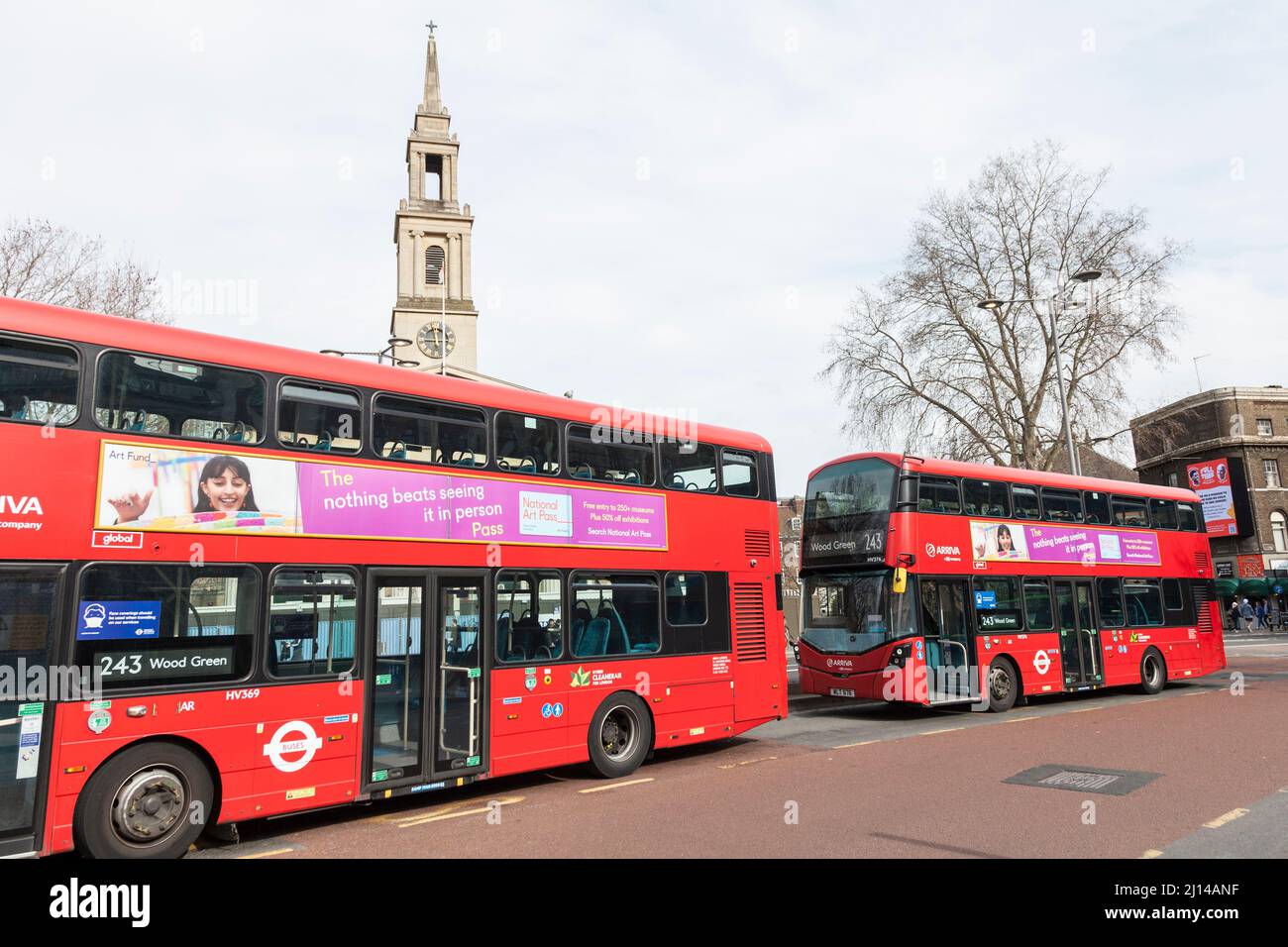 Red buses parked up at Waterloo in London,England,UK Stock Photo - Alamy