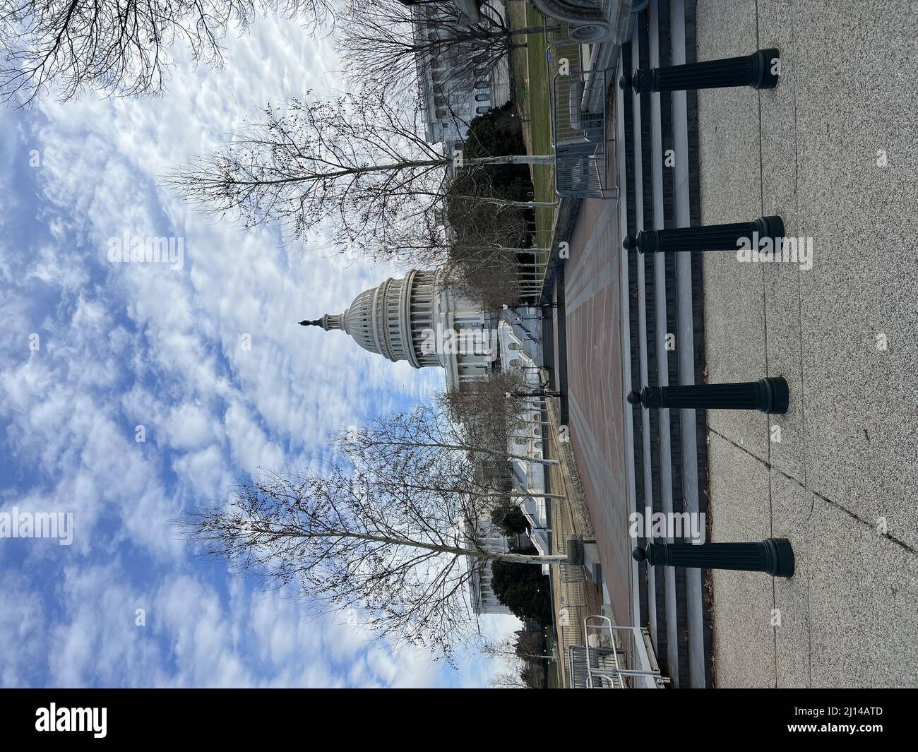 Vertical shot of the United States Capitol building in Washington, D.C ...
